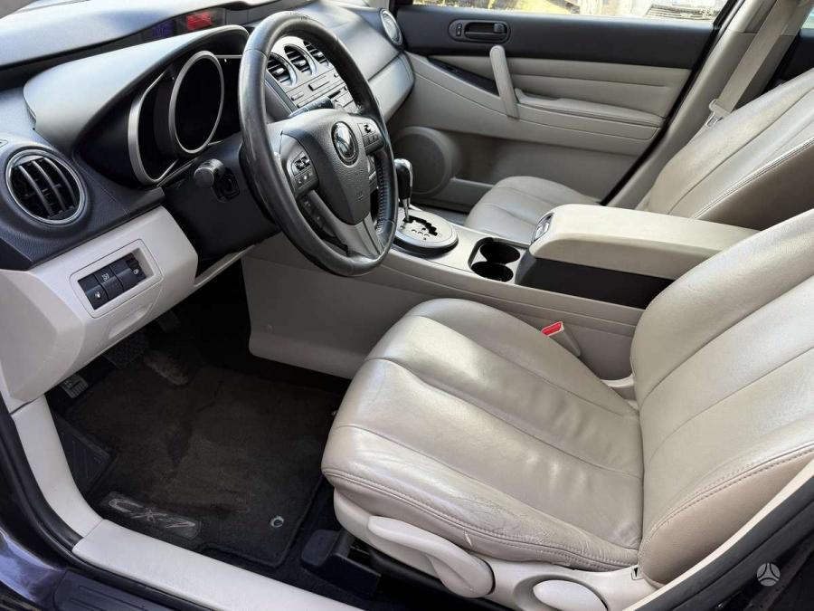 Violet Mazda CX-7 2010 in Vilnius, with an engine capacity of 2.50 L and mileage of 225 thousand km for 2850 €, photo 25 on AUTOMOTO.COM.LV