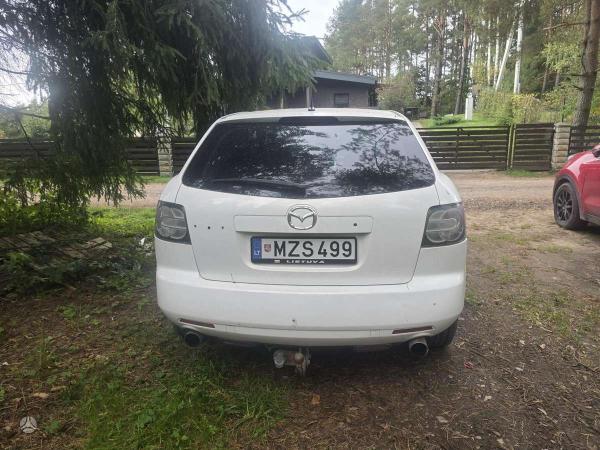White Mazda CX-7 2007 in Vilnius, with an engine capacity of 2.30 L and mileage of 270 thousand km for 3000 €, photo 5 on AUTOMOTO.COM.LV
