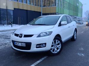 White Mazda CX-7 2008 in Vilnius, with an engine capacity of 2.26 L and mileage of 245 thousand km for 1900 €, photo  on AUTOMOTO.COM.LV