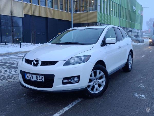 Balts Mazda CX-7 2008 Viļņa, ar dzinēja tilpumu 2.26 L un nobraukumu 190 tūkst. km par 1900 €, foto 2 vietnē AUTOMOTO.COM.LV