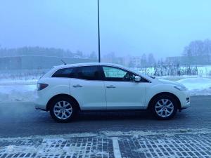 White Mazda CX-7 2008 in Vilnius, with an engine capacity of 2.26 L and mileage of 190 thousand km for 1900 €, photo 4 on AUTOMOTO.COM.LV