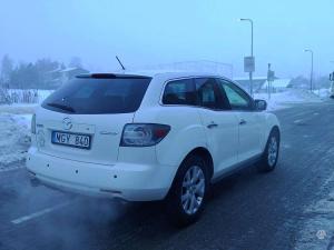 White Mazda CX-7 2008 in Vilnius, with an engine capacity of 2.26 L and mileage of 190 thousand km for 1900 €, photo 5 on AUTOMOTO.COM.LV