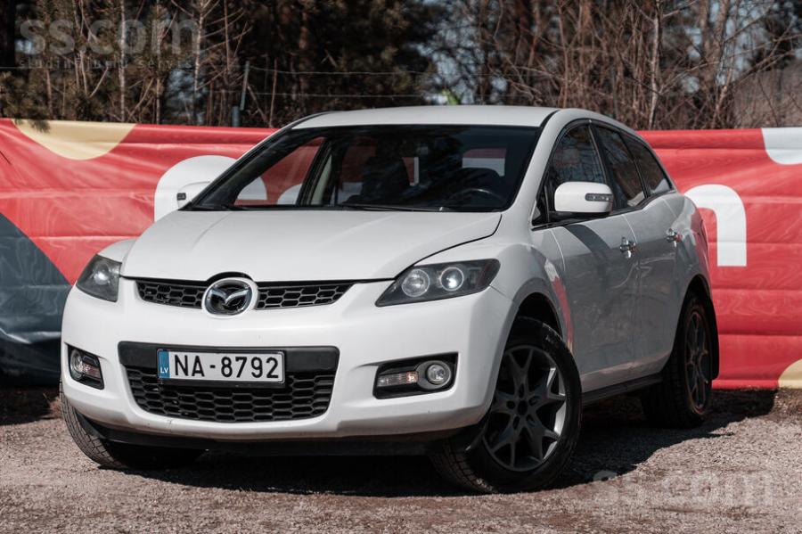 Balts Mazda CX-7 2008 Rīga, ar dzinēja tilpumu 2.20 L un nobraukumu 184 tūkst. km par 3700 €, foto 1 vietnē AUTOMOTO.COM.LV