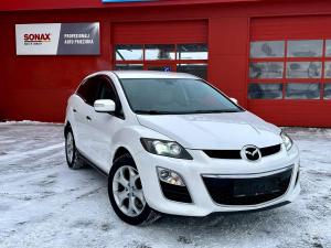 White Mazda CX-7 2010 in Marijampole, with an engine capacity of 2.18 L and mileage of 217 thousand km for 5450 €, photo 3 on AUTOMOTO.COM.LV