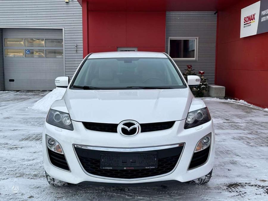 White Mazda CX-7 2010 in Marijampole, with an engine capacity of 2.18 L and mileage of 217 thousand km for 5450 €, photo 6 on AUTOMOTO.COM.LV