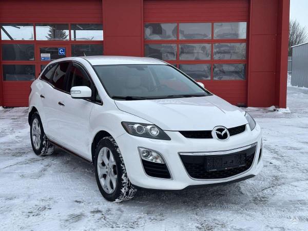 White Mazda CX-7 2010 in Marijampole, with an engine capacity of 2.18 L and mileage of 217 thousand km for 5450 €, photo 8 on AUTOMOTO.COM.LV