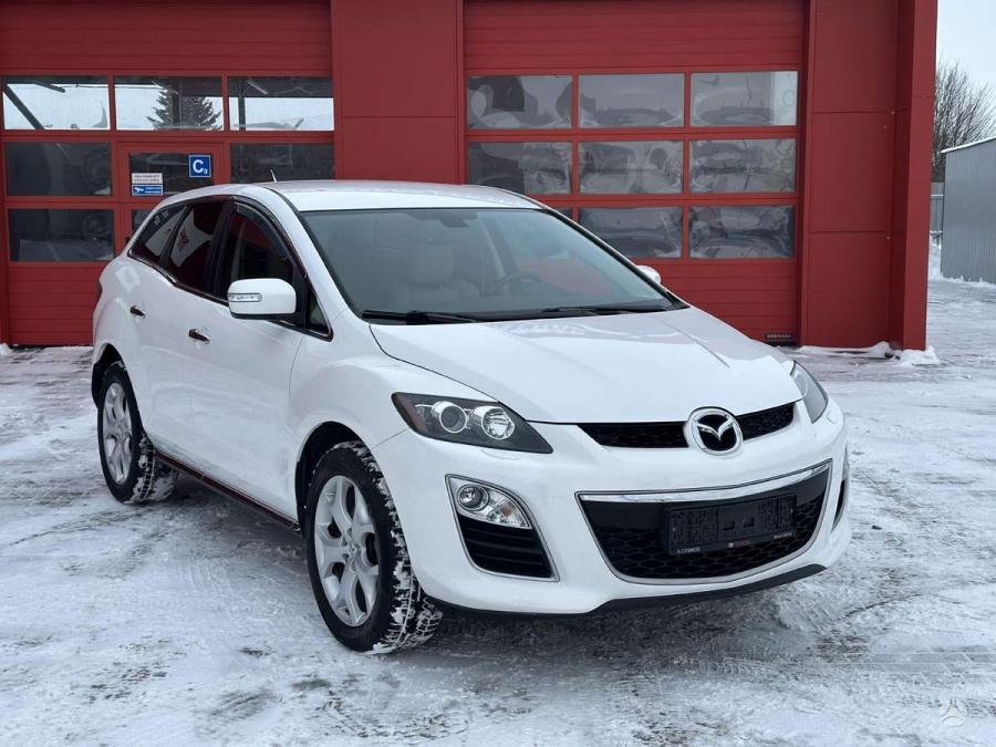 White Mazda CX-7 2010 in Marijampole, with an engine capacity of 2.18 L and mileage of 217 thousand km for 5450 €, photo 8 on AUTOMOTO.COM.LV
