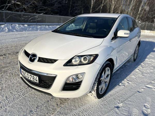 White Mazda CX-7 2010 in Vilnius, with an engine capacity of 2.43 L and mileage of 182 thousand km for 4800 €, photo 1 on AUTOMOTO.COM.LV