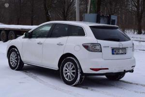 White Mazda CX-7 2010 in Vilnius, with an engine capacity of 2.18 L and mileage of 250 thousand km for 5650 €, photo 7 on AUTOMOTO.COM.LV