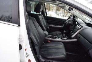 White Mazda CX-7 2010 in Vilnius, with an engine capacity of 2.18 L and mileage of 250 thousand km for 5650 €, photo 10 on AUTOMOTO.COM.LV