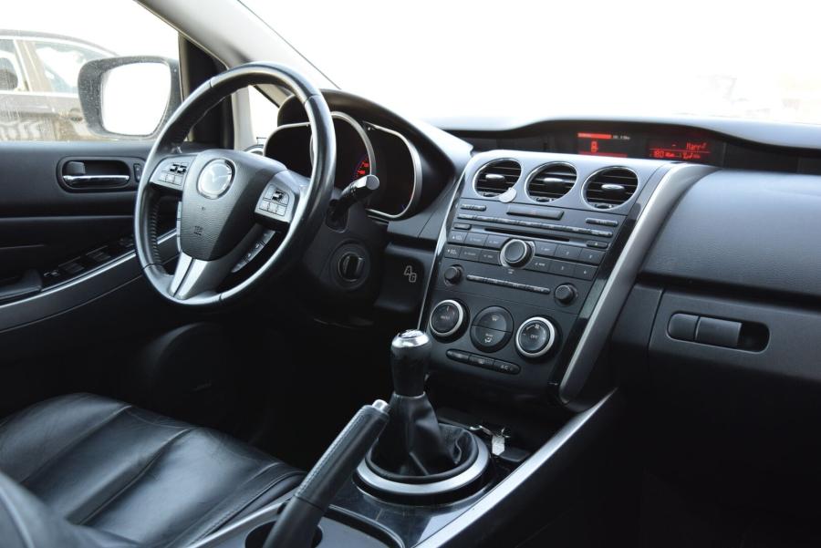 White Mazda CX-7 2010 in Vilnius, with an engine capacity of 2.20 L and mileage of 237 thousand km for 5650 €, photo 14 on AUTOMOTO.COM.LV