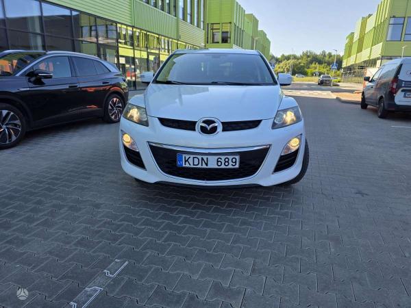 White Mazda CX-7 2011 in Kaunas, with an engine capacity of 2.18 L and mileage of 300 thousand km for 2900 €, photo 2 on AUTOMOTO.COM.LV