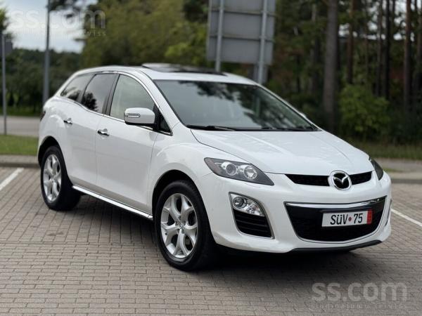 White Mazda CX-7 2011 in Jurmala, with an engine capacity of 2.20 L and mileage of 224 thousand km for 4990 €, photo 5 on AUTOMOTO.COM.LV