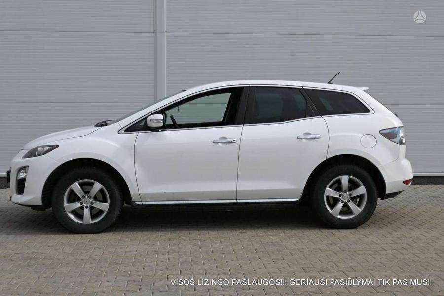 White Mazda CX-7 2012 in Kretinga, with an engine capacity of 2.18 L and mileage of 284 thousand km for 5199 €, photo 12 on AUTOMOTO.COM.LV