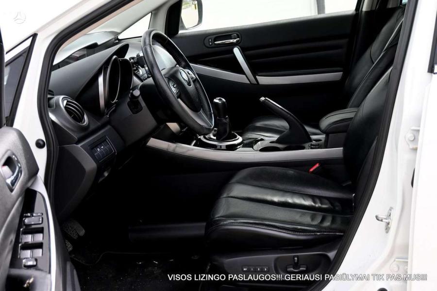 White Mazda CX-7 2012 in Kretinga, with an engine capacity of 2.18 L and mileage of 284 thousand km for 5199 €, photo 18 on AUTOMOTO.COM.LV