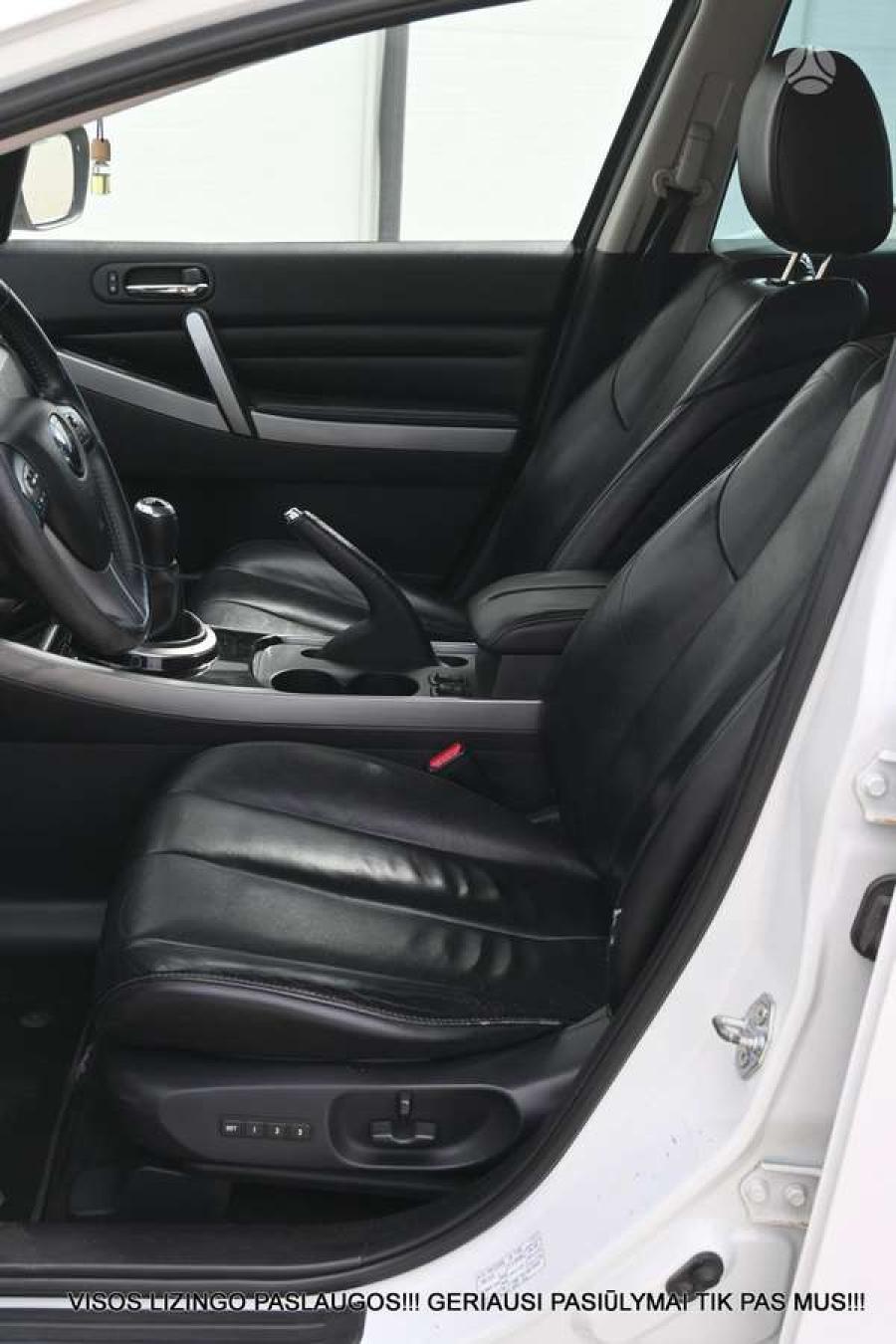 White Mazda CX-7 2012 in Kretinga, with an engine capacity of 2.18 L and mileage of 284 thousand km for 5199 €, photo 19 on AUTOMOTO.COM.LV