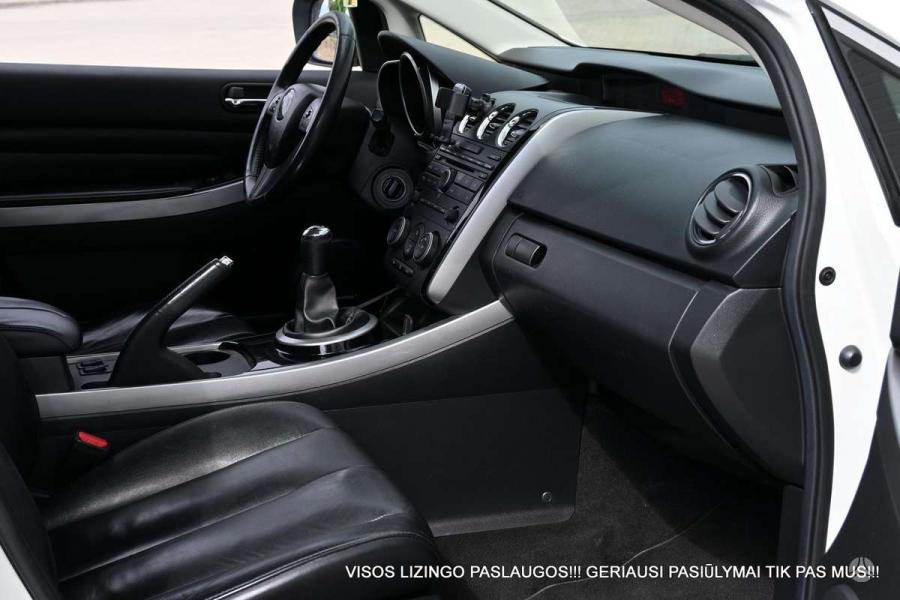 White Mazda CX-7 2012 in Kretinga, with an engine capacity of 2.18 L and mileage of 284 thousand km for 5199 €, photo 25 on AUTOMOTO.COM.LV