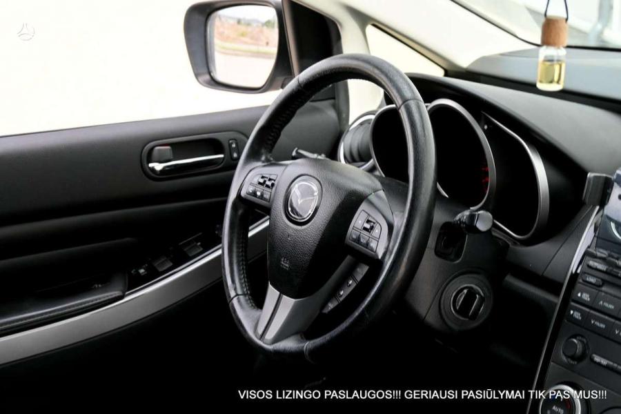 White Mazda CX-7 2012 in Kretinga, with an engine capacity of 2.18 L and mileage of 284 thousand km for 5199 €, photo 28 on AUTOMOTO.COM.LV