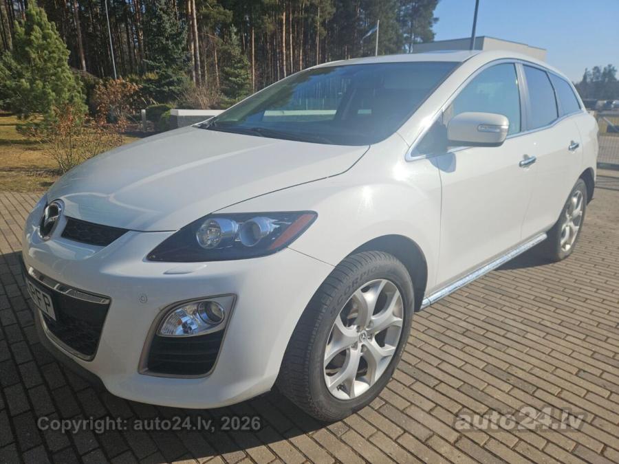 White Mazda CX-7 2012 in Tartu, with an engine capacity of 2.20 L and mileage of 223 thousand km for 4950 €, photo 1 on AUTOMOTO.COM.LV