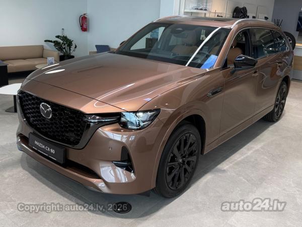 Mazda CX-80 2026 in Tallinn on AUTOMOTO.COM.LV Brown Mazda CX-80 2026 in Tallinn, with an engine capacity of 2.50 L and mileage of 0 thousand km for 64700 €, photo 1 on AUTOMOTO.COM.LV