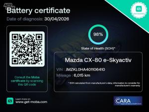 Sarkans Mazda CX-80 2025 Kauņa, ar dzinēja tilpumu 2.50 L un nobraukumu 6 tūkst. km par 47799 €, foto  vietnē AUTOMOTO.COM.LV