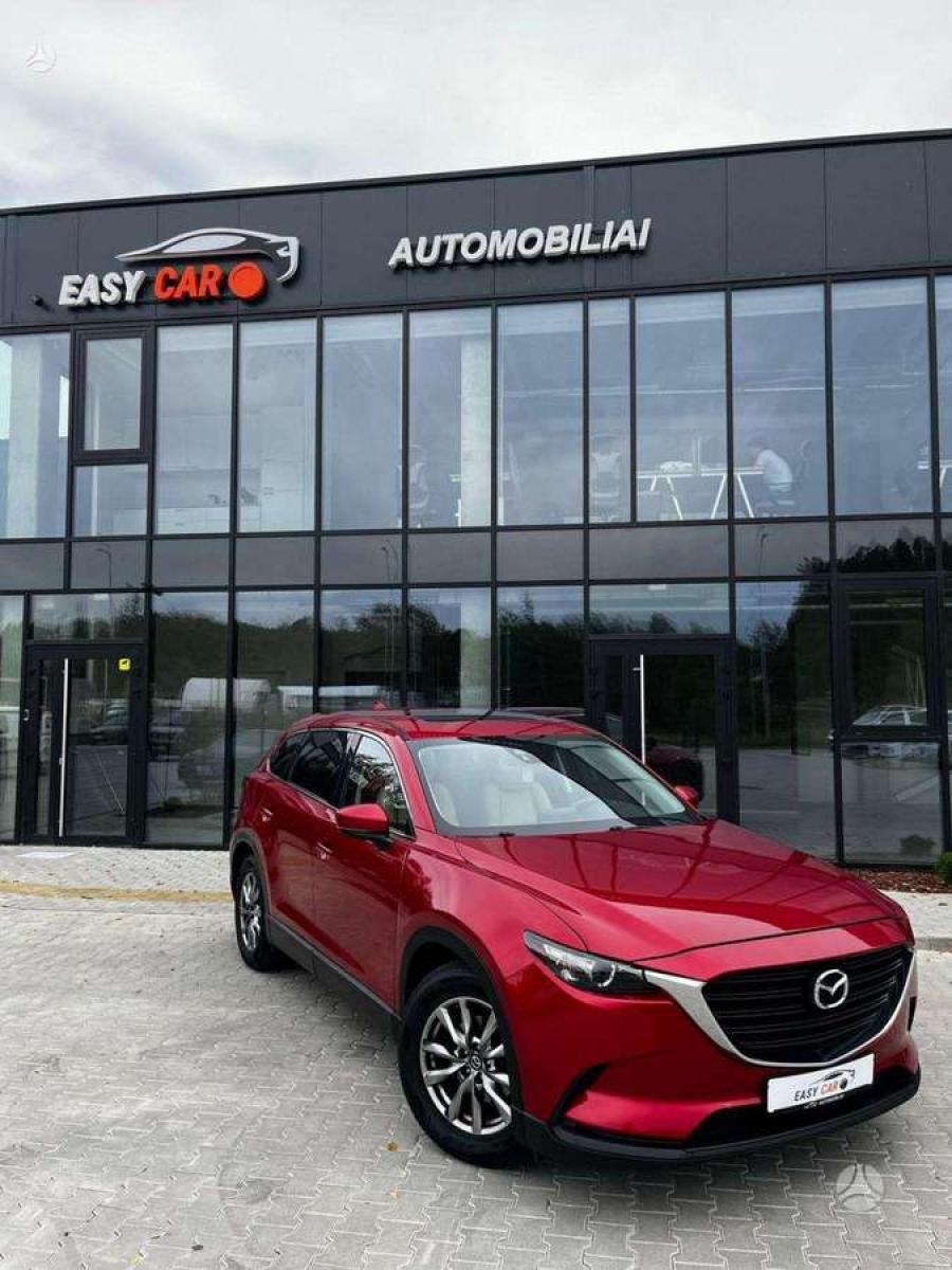 Red Mazda CX-9 2017 in Vilnius, with an engine capacity of 2.49 L and mileage of 108 thousand km for 14399 €, photo 1 on AUTOMOTO.COM.LV