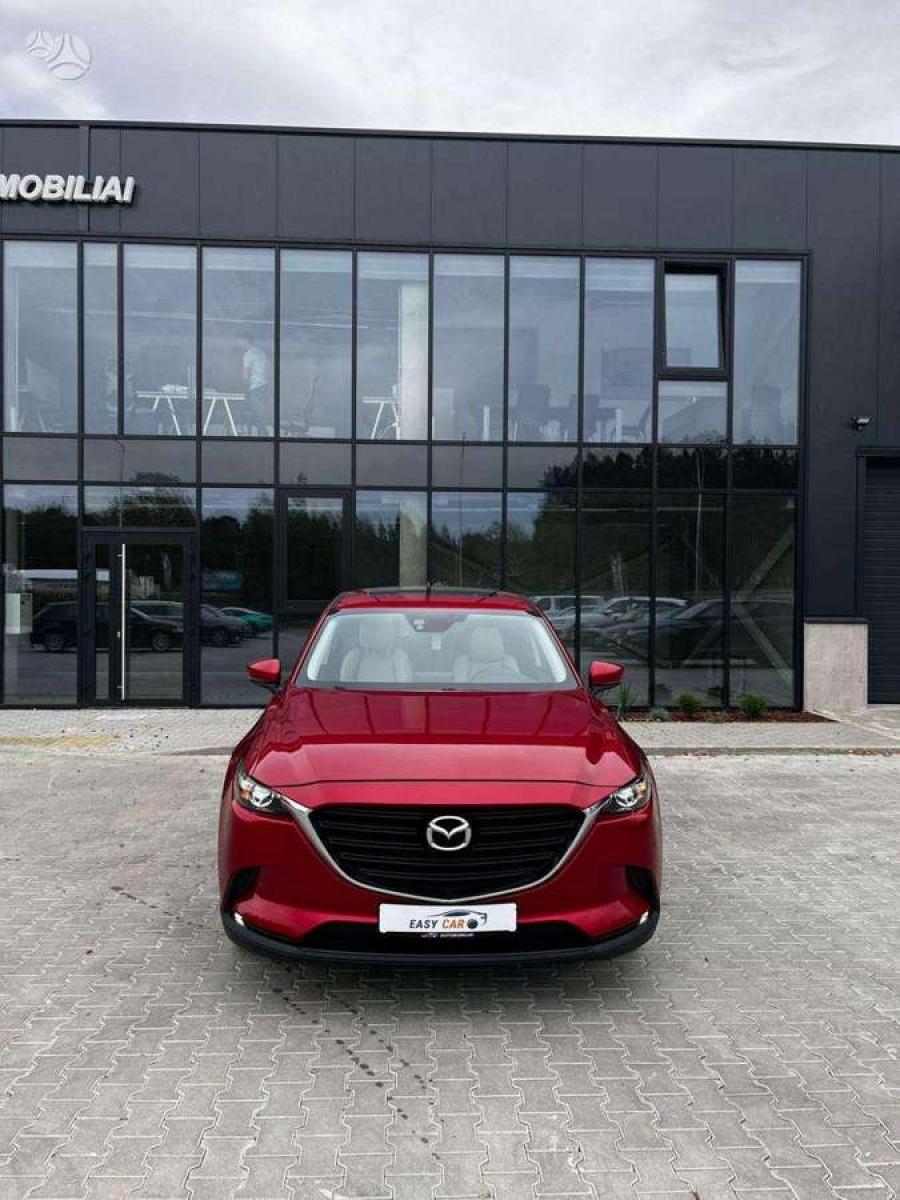 Red Mazda CX-9 2017 in Vilnius, with an engine capacity of 2.49 L and mileage of 108 thousand km for 14399 €, photo 2 on AUTOMOTO.COM.LV