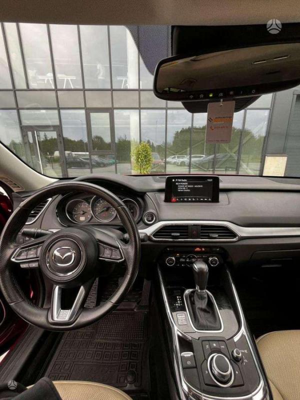 Red Mazda CX-9 2017 in Vilnius, with an engine capacity of 2.49 L and mileage of 108 thousand km for 14800 €, photo 10 on AUTOMOTO.COM.LV