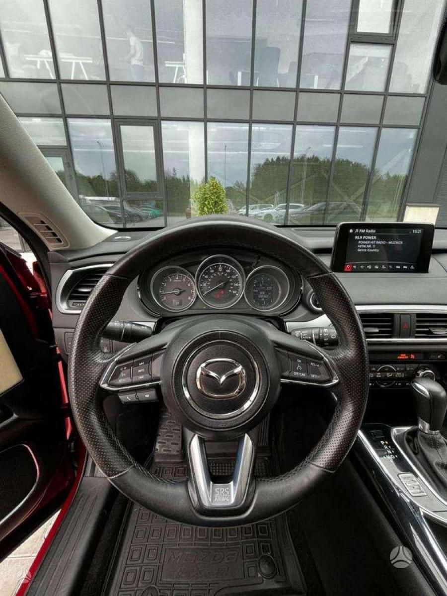 Red Mazda CX-9 2017 in Vilnius, with an engine capacity of 2.49 L and mileage of 108 thousand km for 14800 €, photo 11 on AUTOMOTO.COM.LV