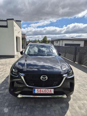 Black Mazda CX-90 2024 in Vilnius, with an engine capacity of 2.49 L and mileage of 20 thousand km for 46000 €, photo  on AUTOMOTO.COM.LV