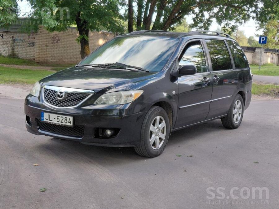 Melns Mazda MPV 2004 Rīga, ar dzinēja tilpumu 2.00 L un nobraukumu 296 tūkst. km par 1200 €, foto 1 vietnē AUTOMOTO.COM.LV
