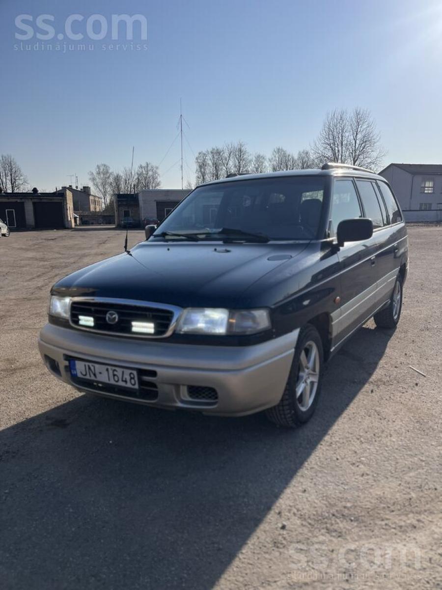 Blue Mazda MPV 1999 in Tukums, with an engine capacity of 2.50 L and mileage of 325 thousand km for 1900 €, photo 1 on AUTOMOTO.COM.LV