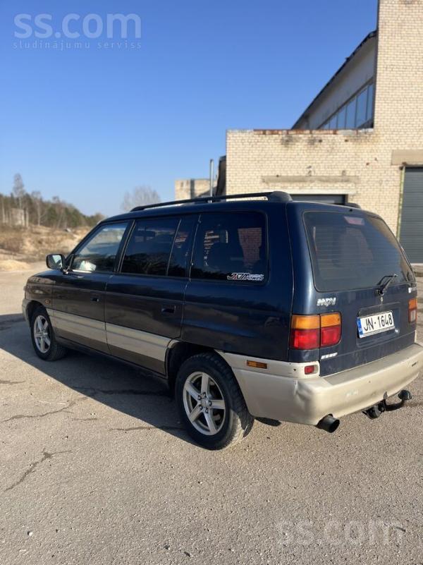 Blue Mazda MPV 1999 in Tukums, with an engine capacity of 2.50 L and mileage of 325 thousand km for 1900 €, photo 3 on AUTOMOTO.COM.LV