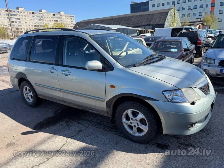 Grey Mazda MPV 2003 in Tallinn, with an engine capacity of 2.30 L and mileage of 168 thousand km for 599 €, photo 1 on AUTOMOTO.COM.LV