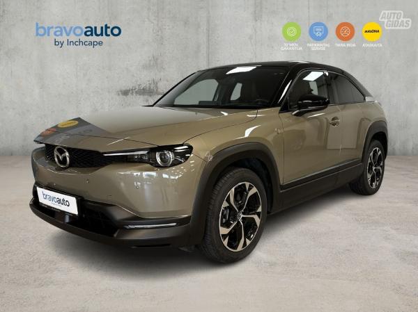 Dzeltens Mazda MX-30 2024 Viļņa, ar dzinēja tilpumu 1.70 L un nobraukumu 26 tūkst. km par 23200 €, foto 1 vietnē AUTOMOTO.COM.LV