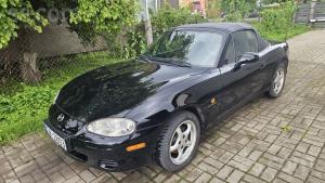 Melns Mazda MX-5 2002 Jelgava, ar dzinēja tilpumu 1.60 L un nobraukumu 155 tūkst. km par 4300 €, foto 10 vietnē AUTOMOTO.COM.LV