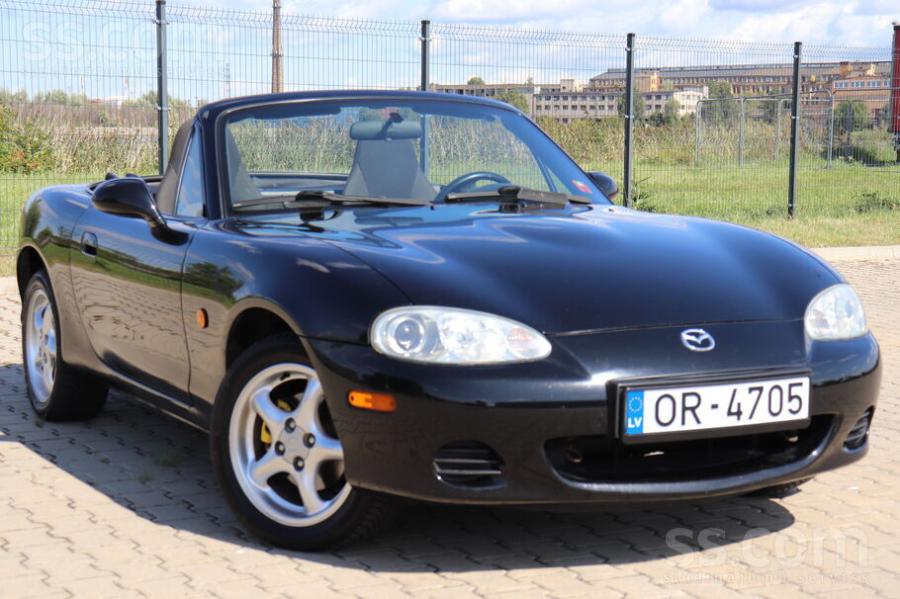 Melns Mazda MX-5 2002 Rīga, ar dzinēja tilpumu 1.60 L un nobraukumu 164 tūkst. km par 4250 €, foto 1 vietnē AUTOMOTO.COM.LV