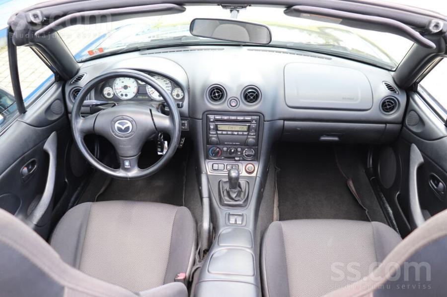 Melns Mazda MX-5 2002 Rīga, ar dzinēja tilpumu 1.60 L un nobraukumu 164 tūkst. km par 4250 €, foto 27 vietnē AUTOMOTO.COM.LV
