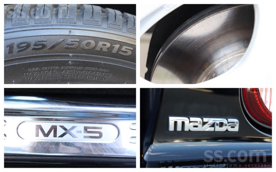Melns Mazda MX-5 2002 Rīga, ar dzinēja tilpumu 1.60 L un nobraukumu 164 tūkst. km par 4250 €, foto 33 vietnē AUTOMOTO.COM.LV