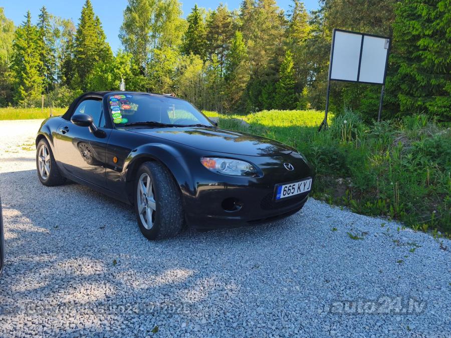 Black Mazda MX-5 2007 in Tallinn, with an engine capacity of 2.00 L and mileage of 251 thousand km for 8500 €, photo 1 on AUTOMOTO.COM.LV
