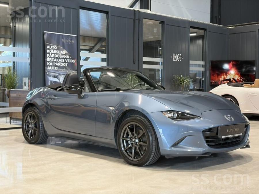 Blue Mazda MX-5 2017 in Riga, with an engine capacity of 1.50 L and mileage of 12 thousand km for 22990 €, photo 1 on AUTOMOTO.COM.LV