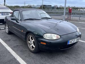 Green Mazda MX-5 1999 in Vilnius, with an engine capacity of 1.60 L and mileage of 203 thousand km for 1700 €, photo 8 on AUTOMOTO.COM.LV
