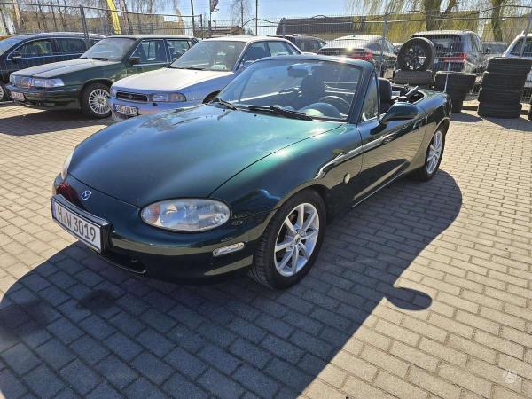 Zaļš Mazda MX-5 1999 Marijampole, ar dzinēja tilpumu 1.60 L un nobraukumu 230 tūkst. km par 3700 €, foto 1 vietnē AUTOMOTO.COM.LV