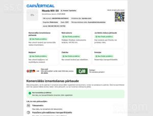 Black Mazda MX 2021 in Riga, with an engine capacity of 0.00 L and mileage of 60 thousand km for 15555 €, photo 10 on AUTOMOTO.COM.LV