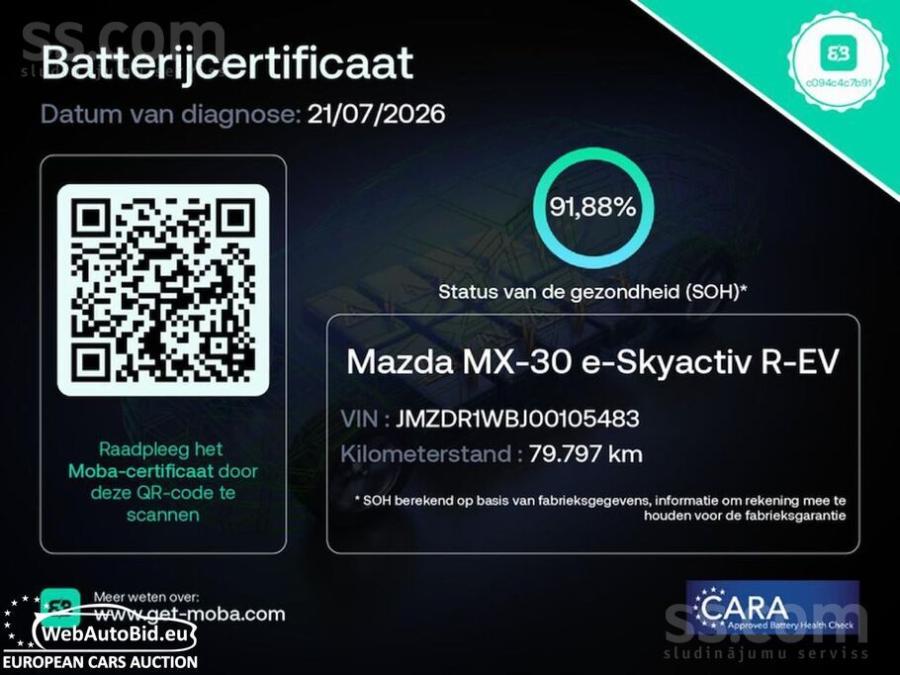 Pelēks Mazda MX 2020 Rīga, ar dzinēja tilpumu 0.00 L un nobraukumu 80 tūkst. km par 15990 €, foto 35 vietnē AUTOMOTO.COM.LV
