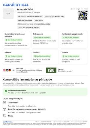 Pelēks Mazda MX 2020 Rīga, ar dzinēja tilpumu 0.00 L un nobraukumu 80 tūkst. km par 15990 €, foto 36 vietnē AUTOMOTO.COM.LV