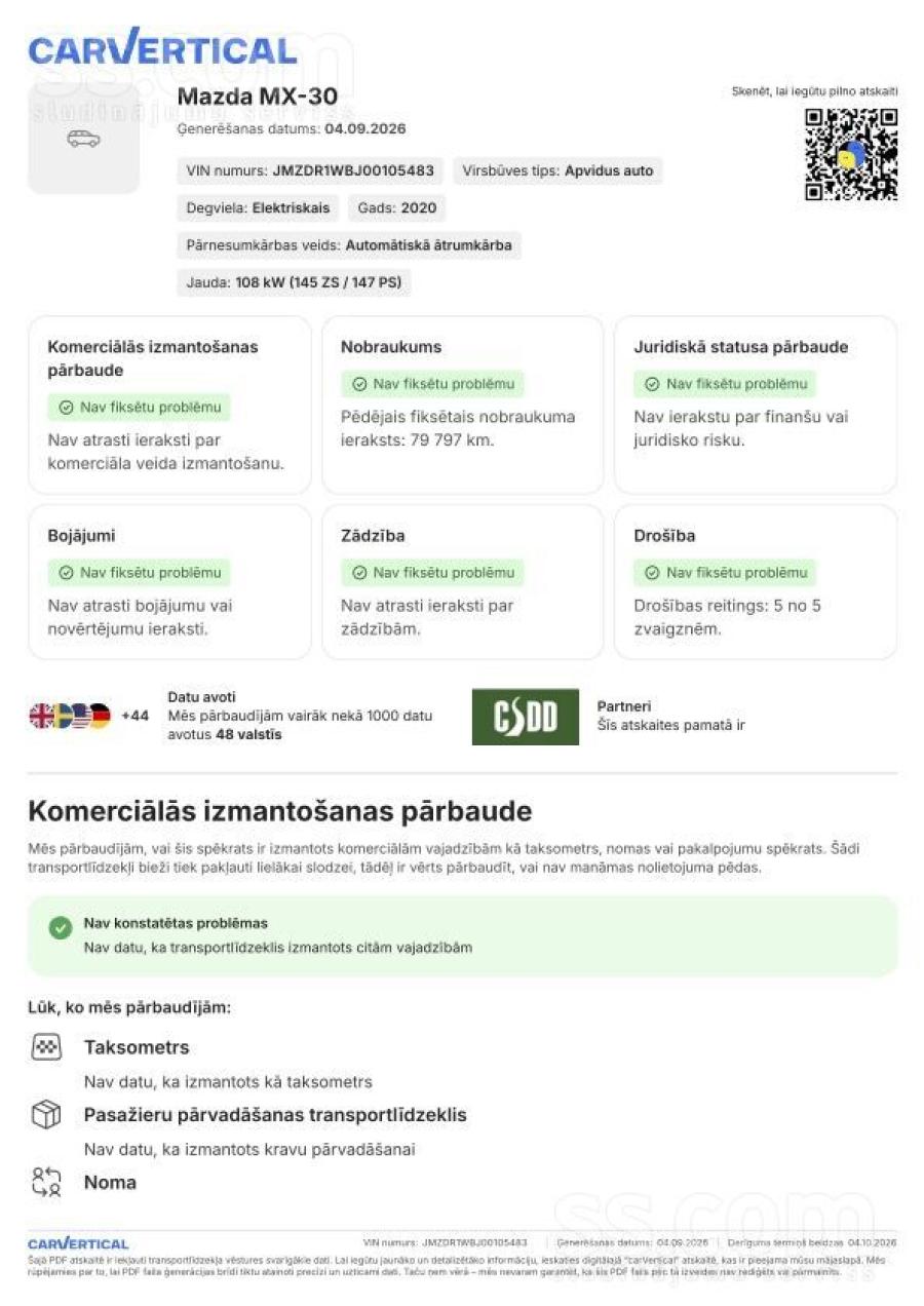 Pelēks Mazda MX 2020 Rīga, ar dzinēja tilpumu 0.00 L un nobraukumu 80 tūkst. km par 15990 €, foto 36 vietnē AUTOMOTO.COM.LV