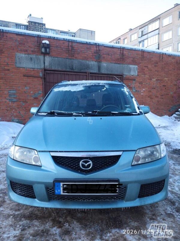 Blue Mazda Premacy 2005 in Vilnius, with an engine capacity of 2.00 L and mileage of 7 thousand km for 1000 €, photo 1 on AUTOMOTO.COM.LV