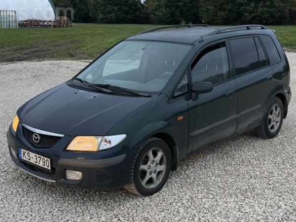 Green Mazda Premacy 1999 in Riga, with an engine capacity of 1.80 L and mileage of 250 thousand km for 450 €, photo 1 on AUTOMOTO.COM.LV