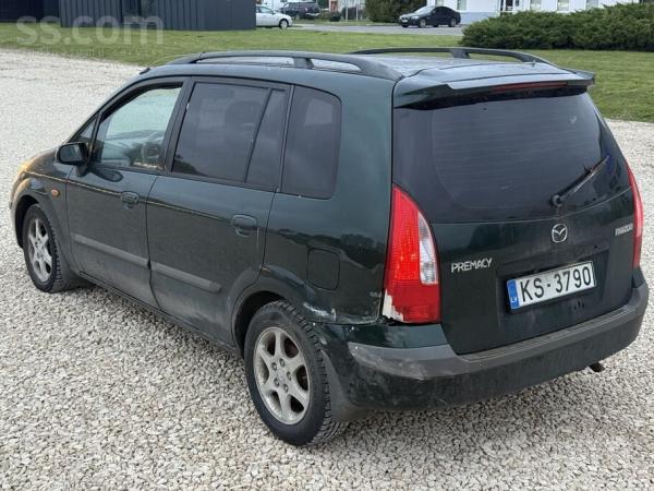 Green Mazda Premacy 1999 in Riga, with an engine capacity of 1.80 L and mileage of 250 thousand km for 450 €, photo 3 on AUTOMOTO.COM.LV